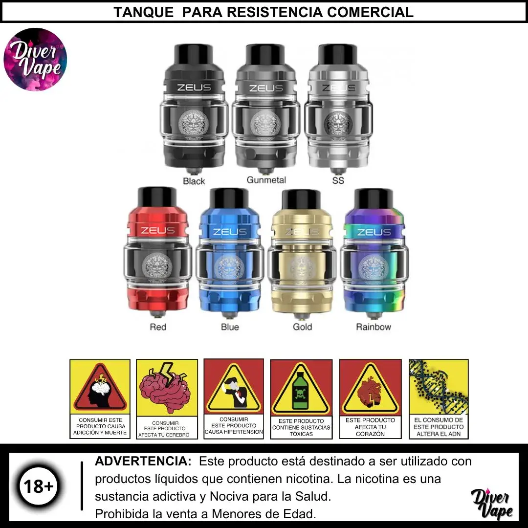 Geekvape Zeus Sub Ohm Tank - Tienda de vapeo Divervape