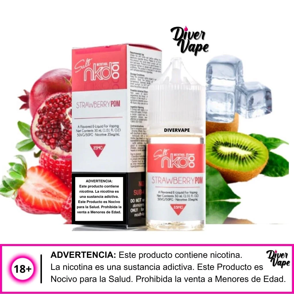 nkd Strawberry Pom Salts - Sales de Nicotina 30ml