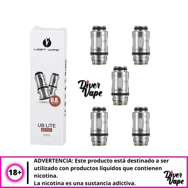 Lost Vape Ultra Boost Lite - Resistencia UB LITE - Divervape