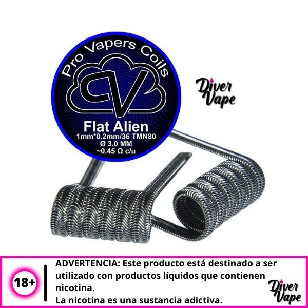 Flat Alien Coil Artesanal - Divervape Tienda de Vapeo | Vapers
